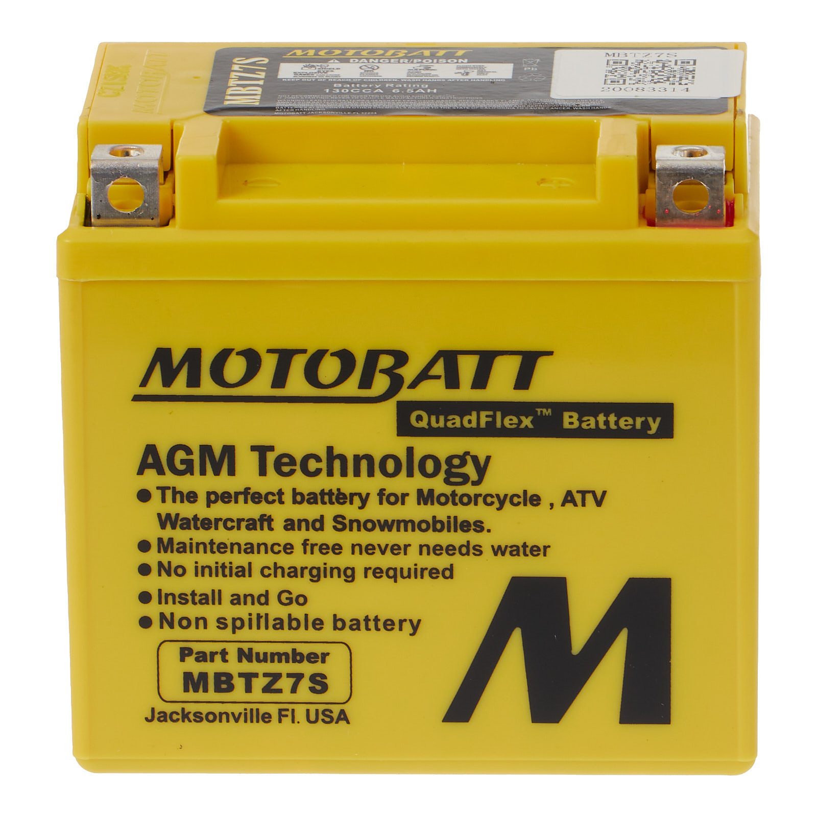 Motobatt AGM Battery for Honda CBR1000RR Fireblade 2008-2017