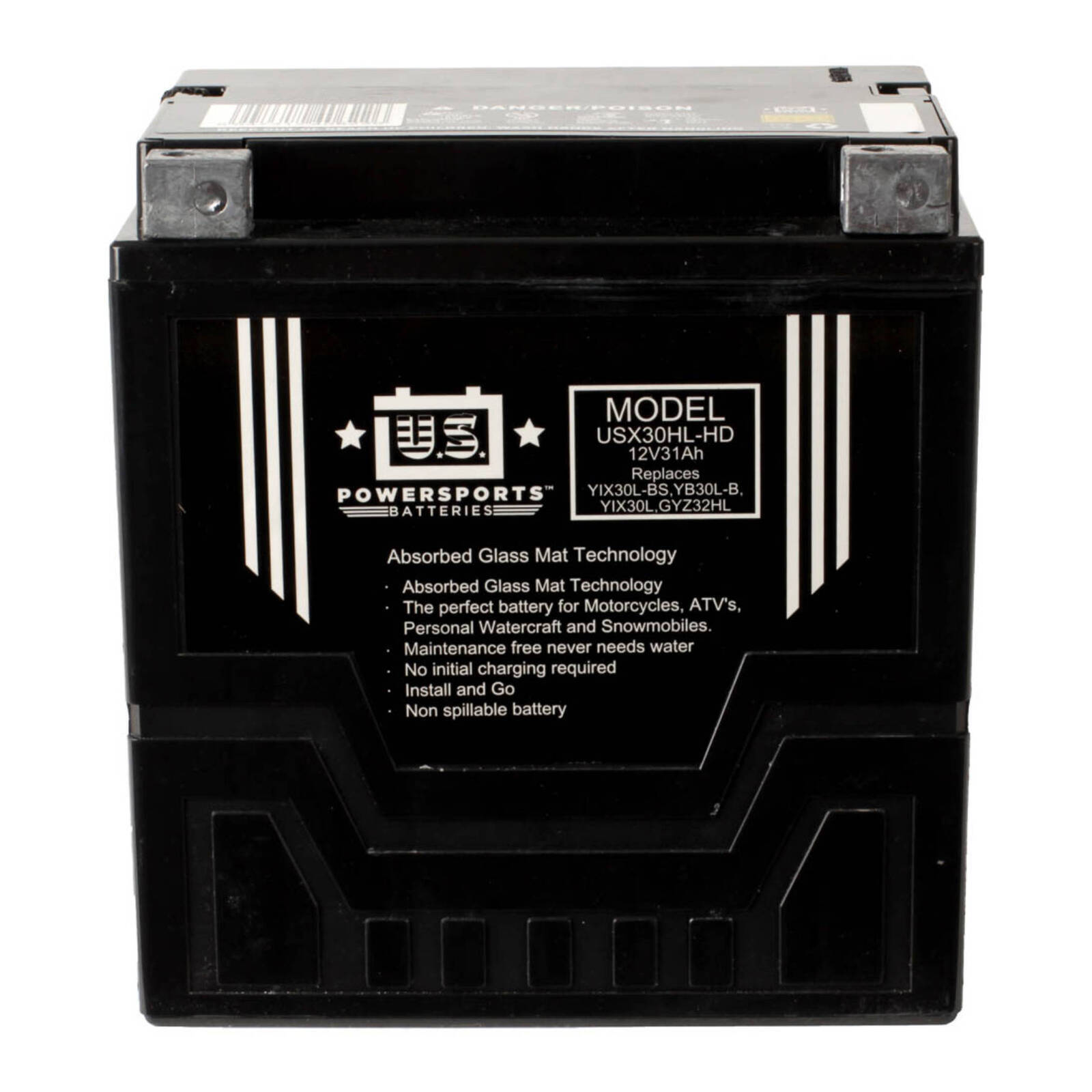 USPS AGM Battery for Moto Guzzi V35 1974-1980