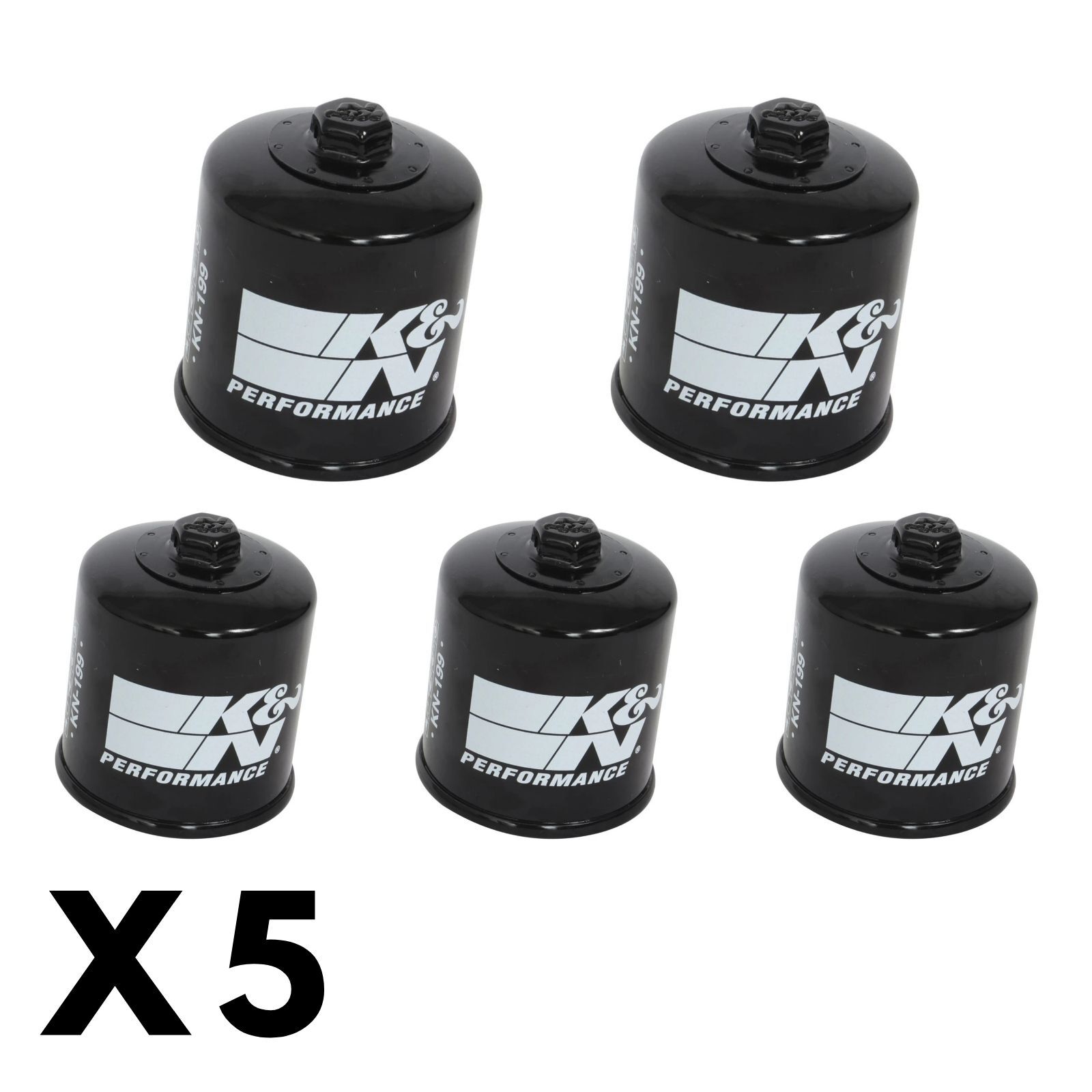5 Pack K&N Oil Filter for Indian Scout Cast Wheels, Toso Calipers 2015-2017