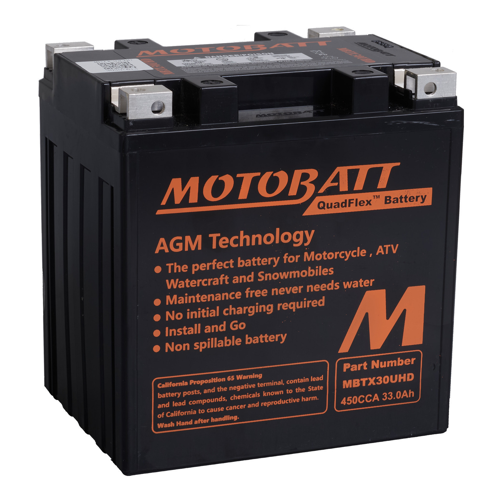 Motobatt Heavy Duty AGM Battery for Moto Guzzi V10 Le Mans III 1983-1988
